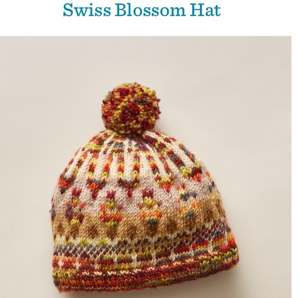 Sundance | Accessories | Sundance Swiss Blossom Nordic Wool Hat New ...